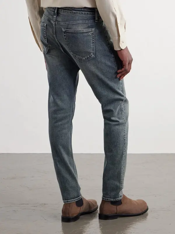 Rag & Bone Slim-leg Stretch-denim Jeans - Blue
