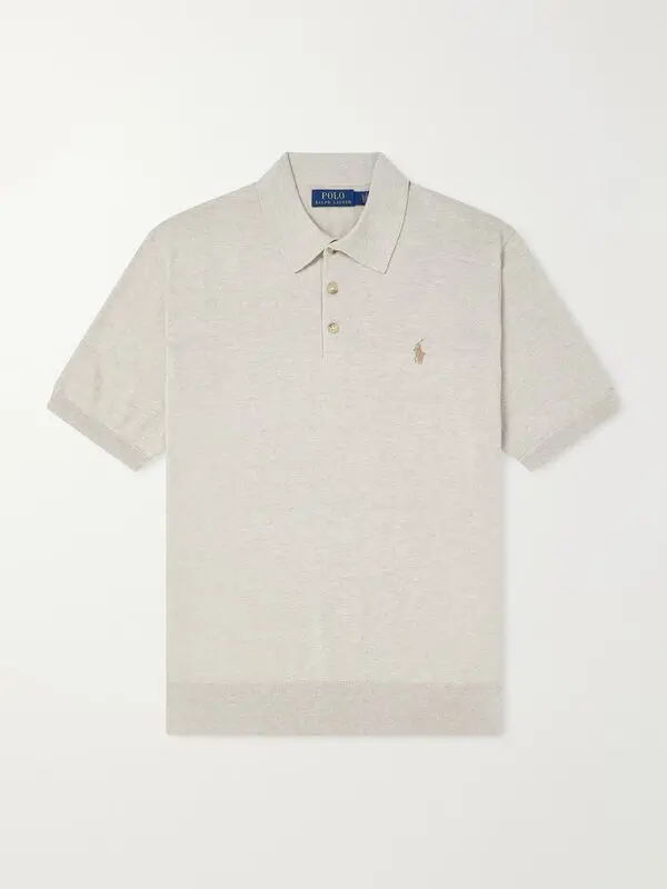 Polo Ralph Lauren Logo-embroidered Cotton Polo Shirt - Brown