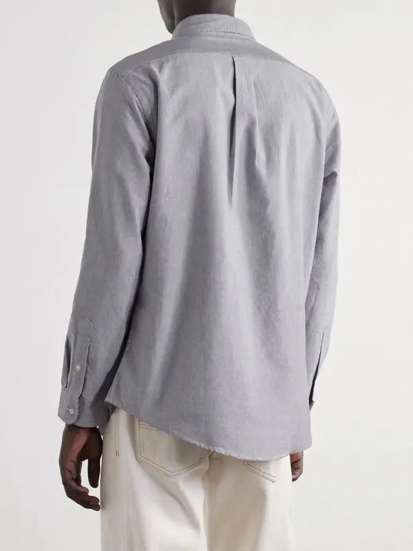 Polo Ralph Lauren Logo-embroidered Cotton Shirt - Gray