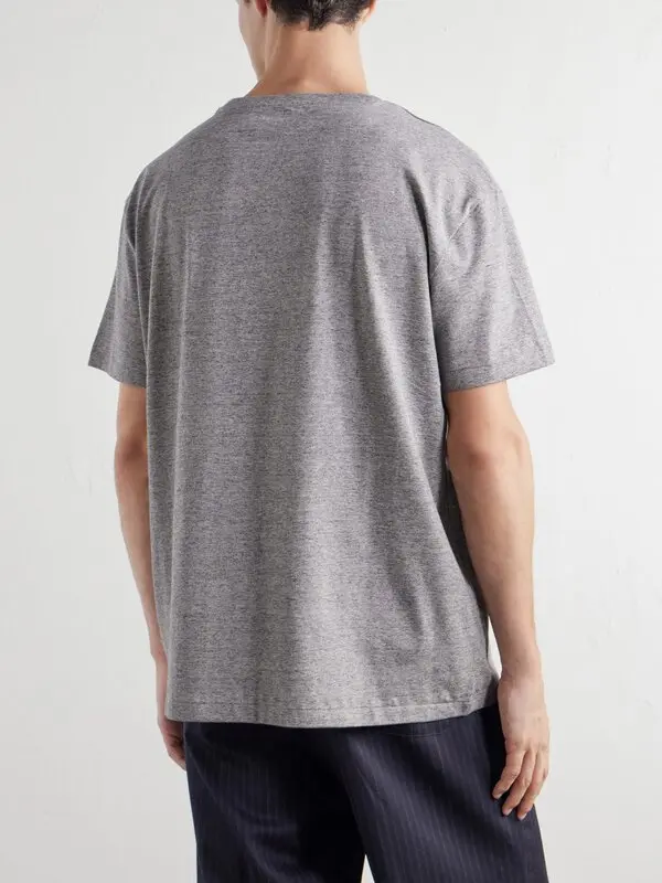 Polo Ralph Lauren Logo-embroidered Cotton-jersey T-shirt - Gray