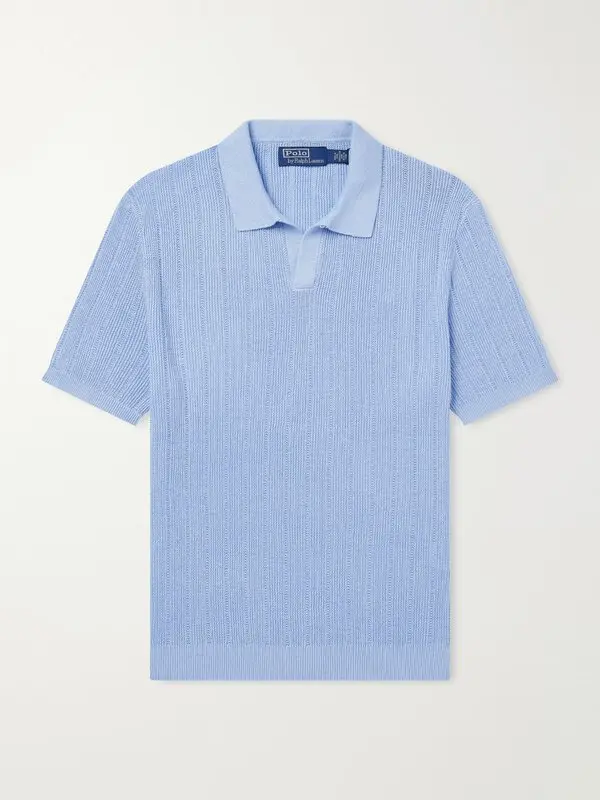 Polo Ralph Lauren Ribbed Linen Polo Shirt