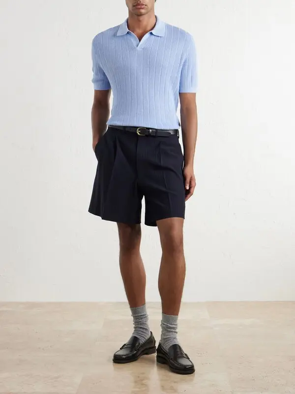 Polo Ralph Lauren Ribbed Linen Polo Shirt