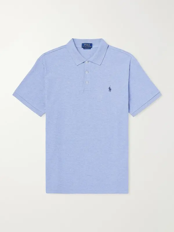 Polo Ralph Lauren Logo-embroidered Waffle-knit Cotton Polo Shirt
