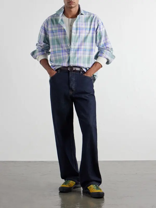 Polo Ralph Lauren Logo-embroidered Checked Cotton Shirt