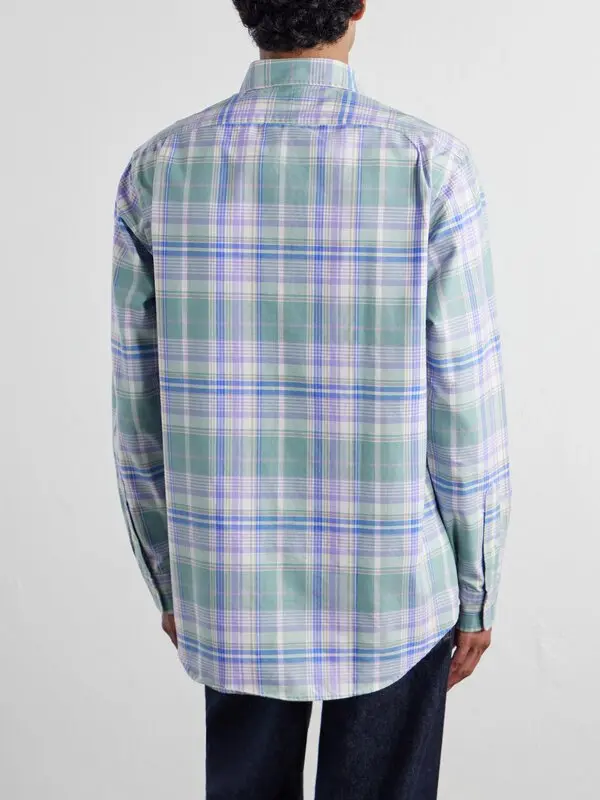 Polo Ralph Lauren Logo-embroidered Checked Cotton Shirt
