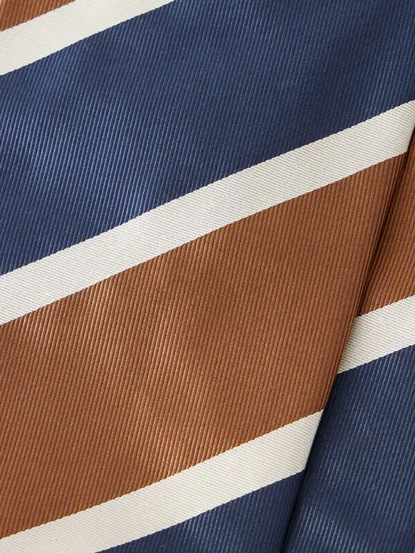 Dunhill 9.5cm Striped Silk Tie - Multi