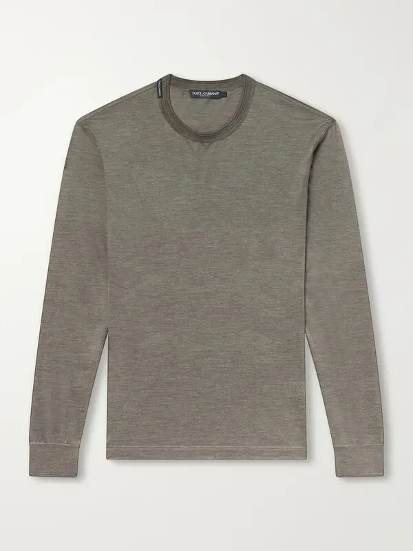 Dolce & Gabbana Pastello Silk-jersey T-shirt