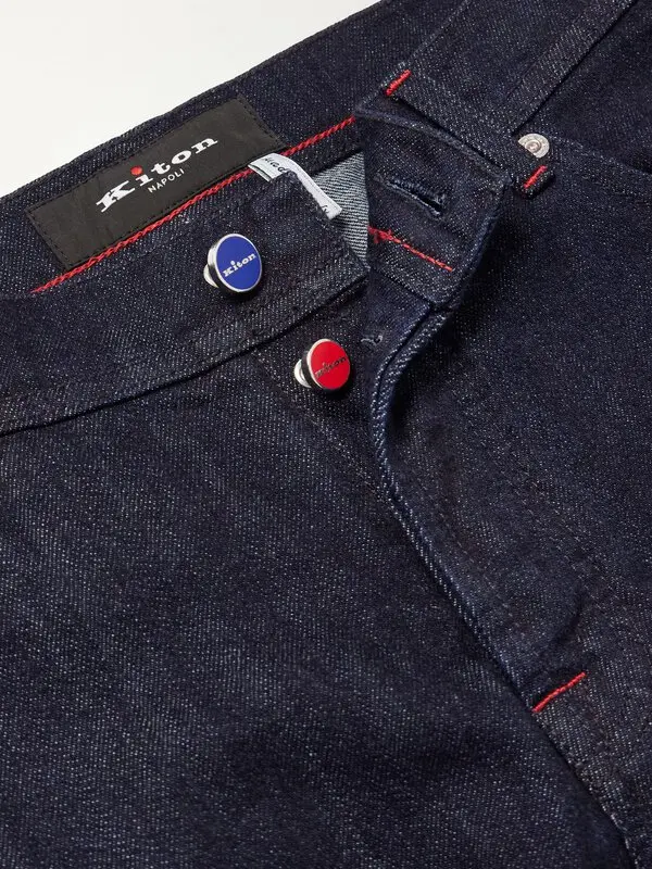 Kiton Straight-leg Jeans - Black