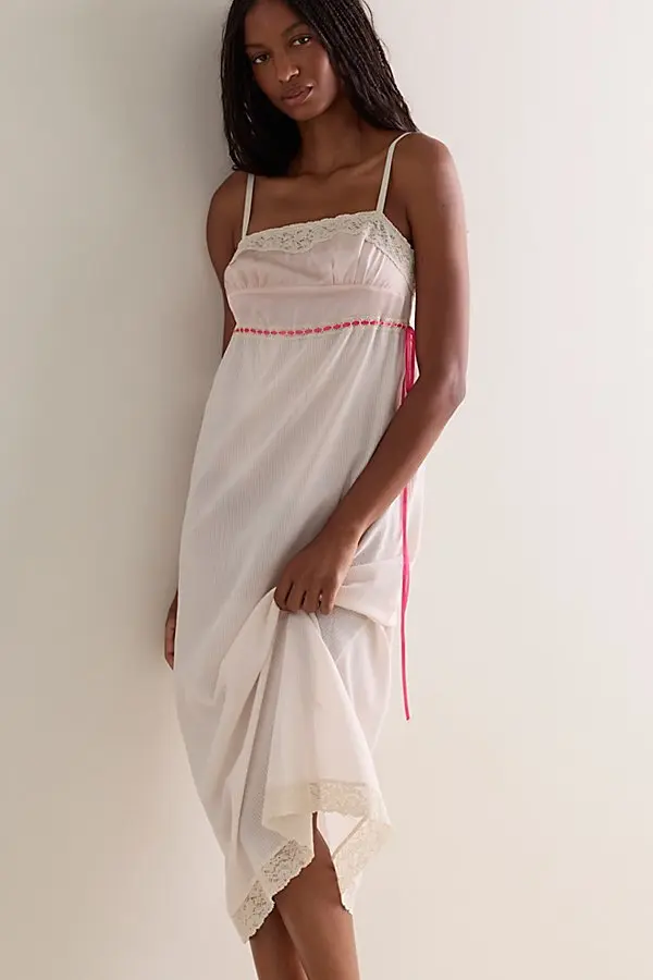 Free People Intimately Morning Light Midi Slip Dress
