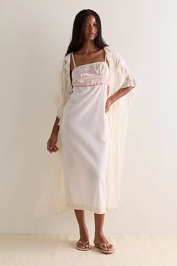 Free People Intimately Morning Light Midi Slip Dress