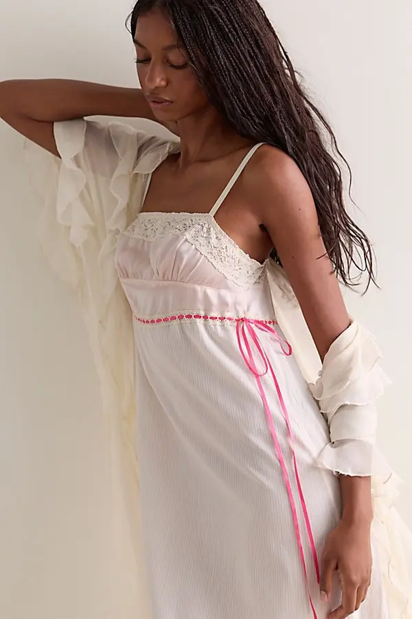 Free People Intimately Morning Light Midi Slip Dress