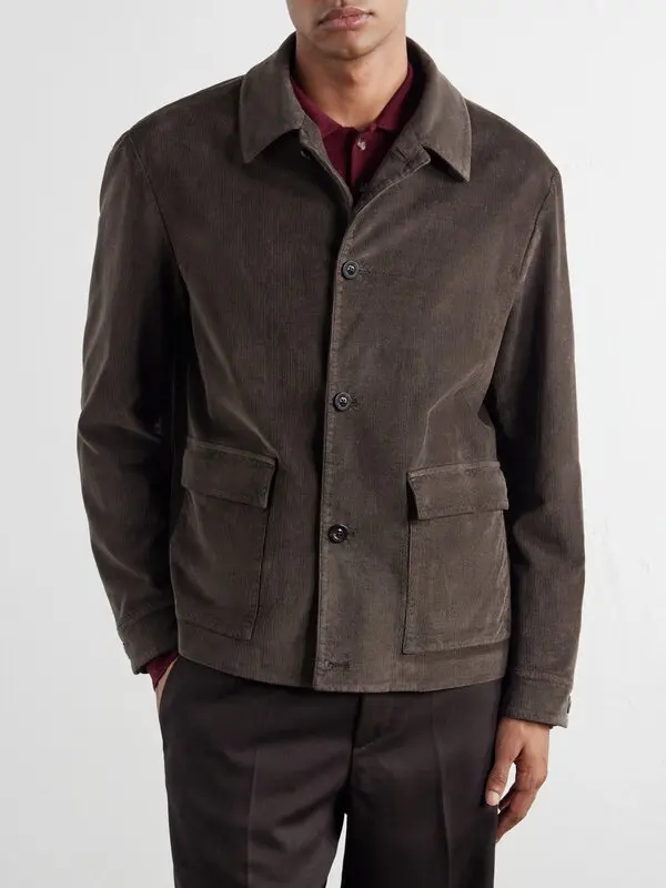 Boglioli Cotton-blend Corduroy Overshirt