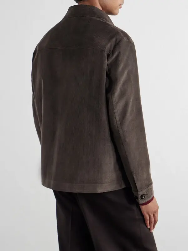Boglioli Cotton-blend Corduroy Overshirt