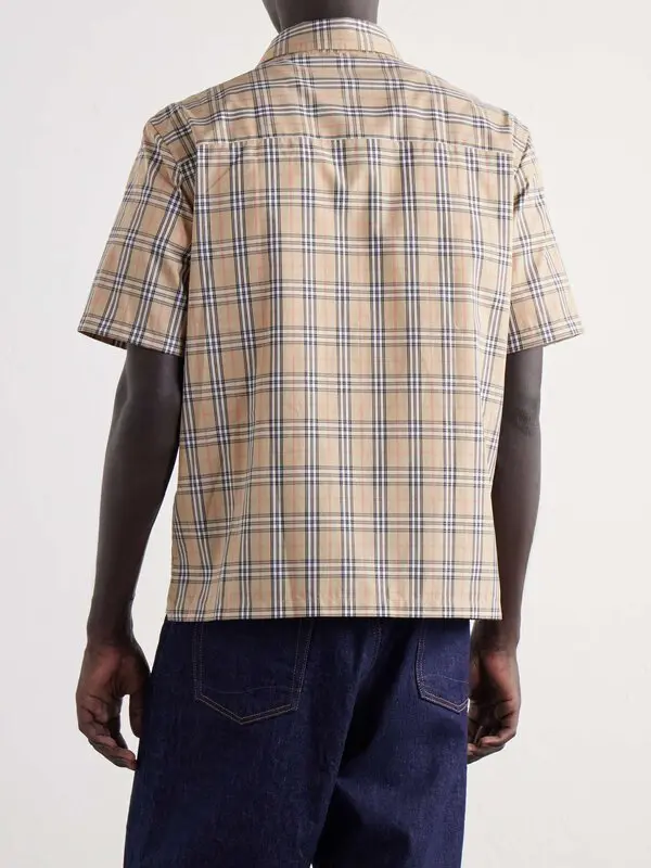 Burberry Checked Cotton-poplin Shirt