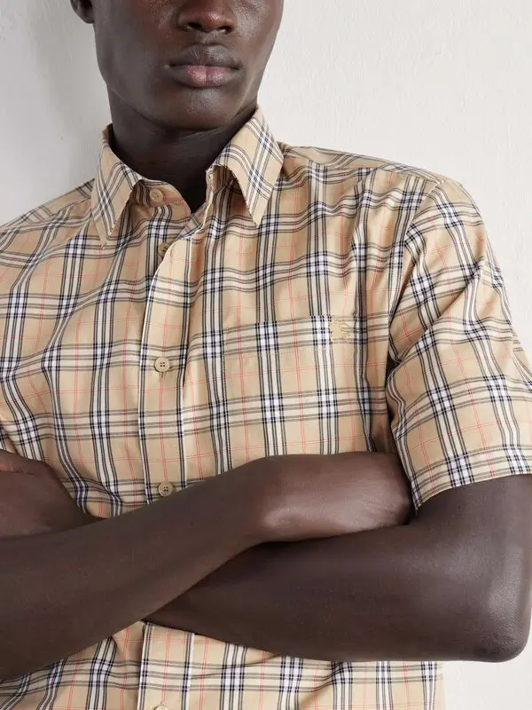 Burberry Checked Cotton-poplin Shirt