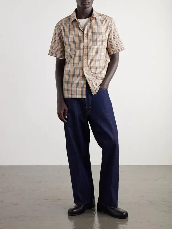 Burberry Checked Cotton-poplin Shirt