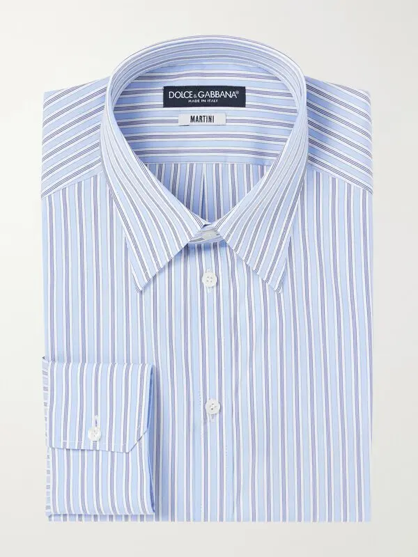 Dolce & Gabbana Striped Cotton-poplin Shirt