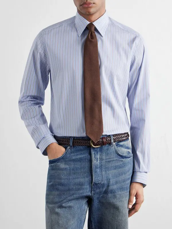 Dolce & Gabbana Striped Cotton-poplin Shirt