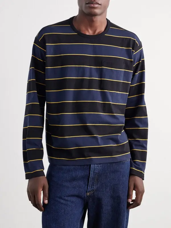Rag & Bone Striped Cotton-jersey T-shirt