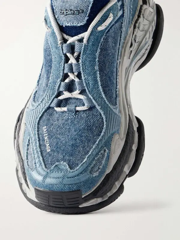 Balenciaga Triple S.2 Denim Sneakers - Blue