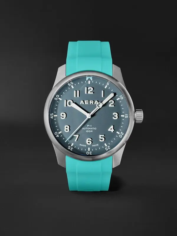 Aera P-1 Moon Automatic Stainless Steel Watch - Blue