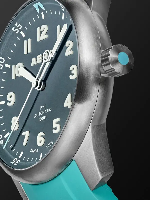 Aera P-1 Moon Automatic Stainless Steel Watch - Blue