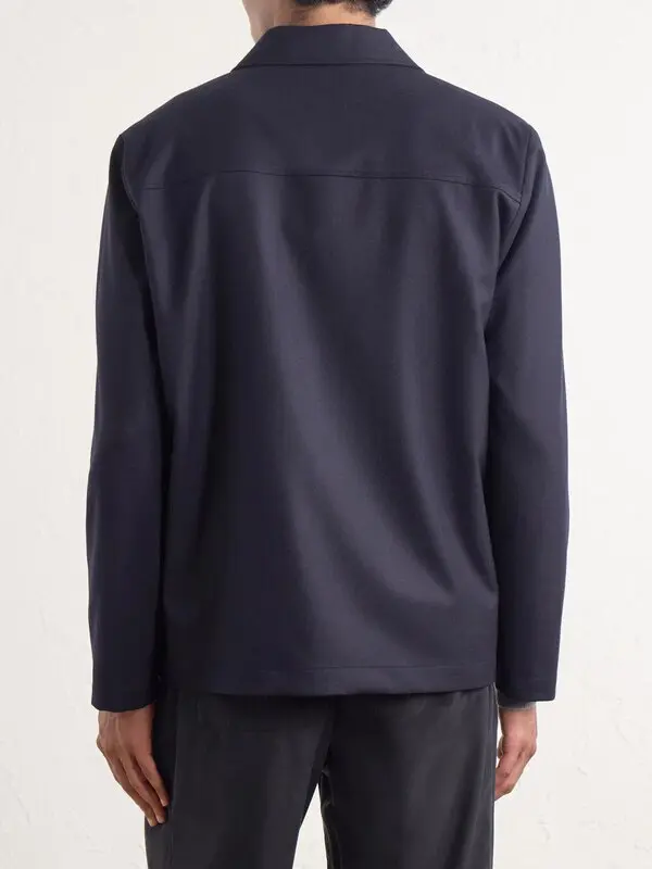 Altea Pablo Wool-blend Flannel Overshirt