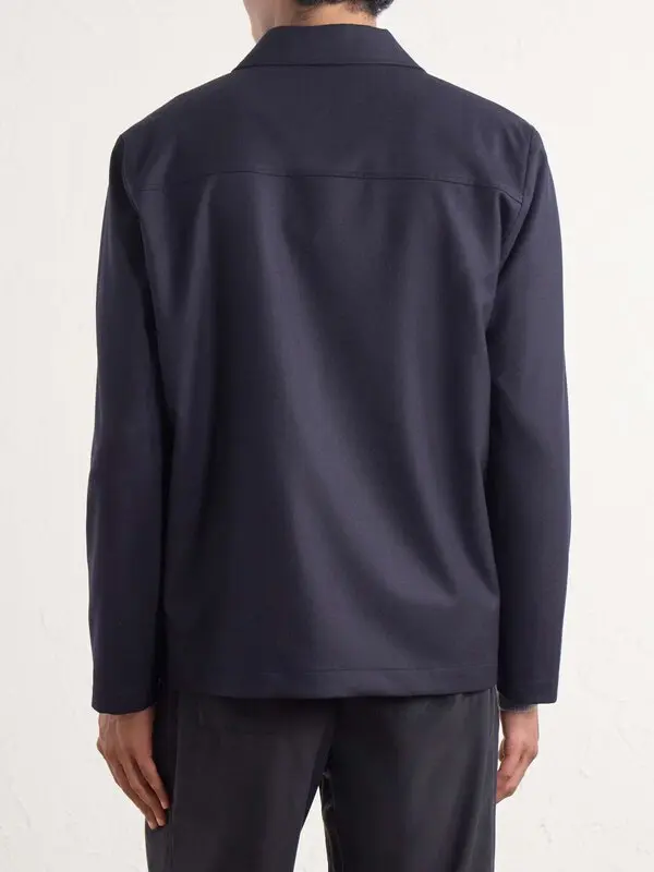 Altea Pablo Wool-blend Flannel Overshirt