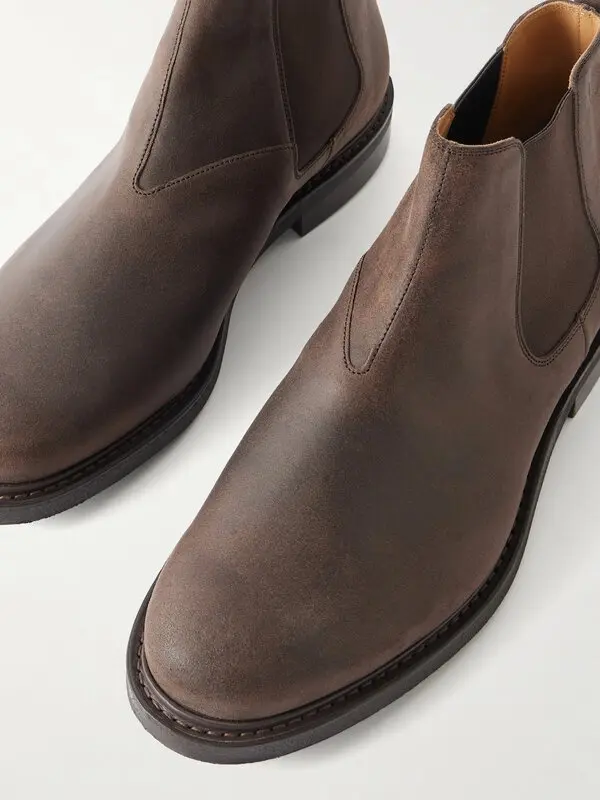 Church's Saenfield' Waxed Suede Chelsea Boots - Brown