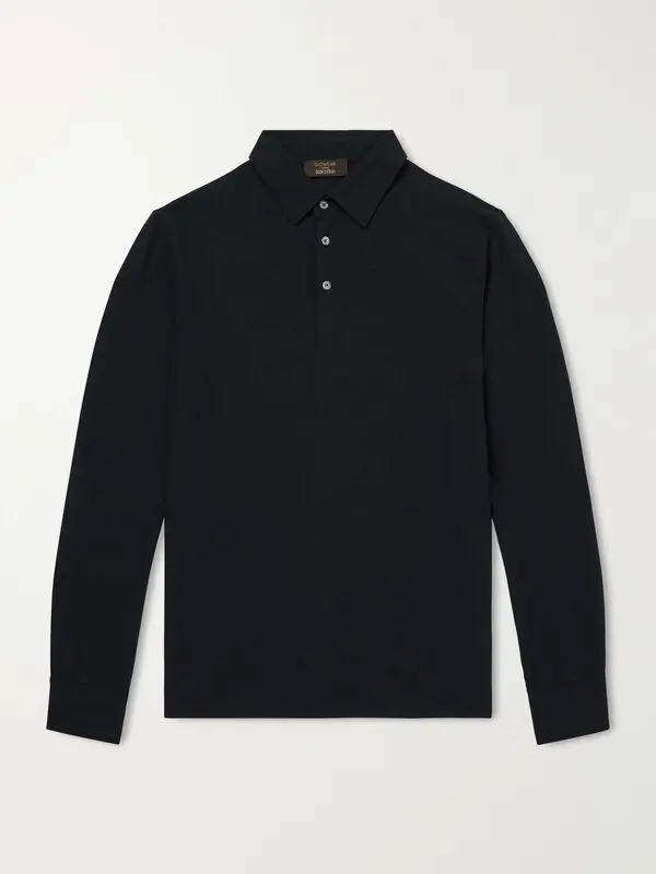 SLOWEAR Slim-fit Icecotton Piqué Polo Shirt