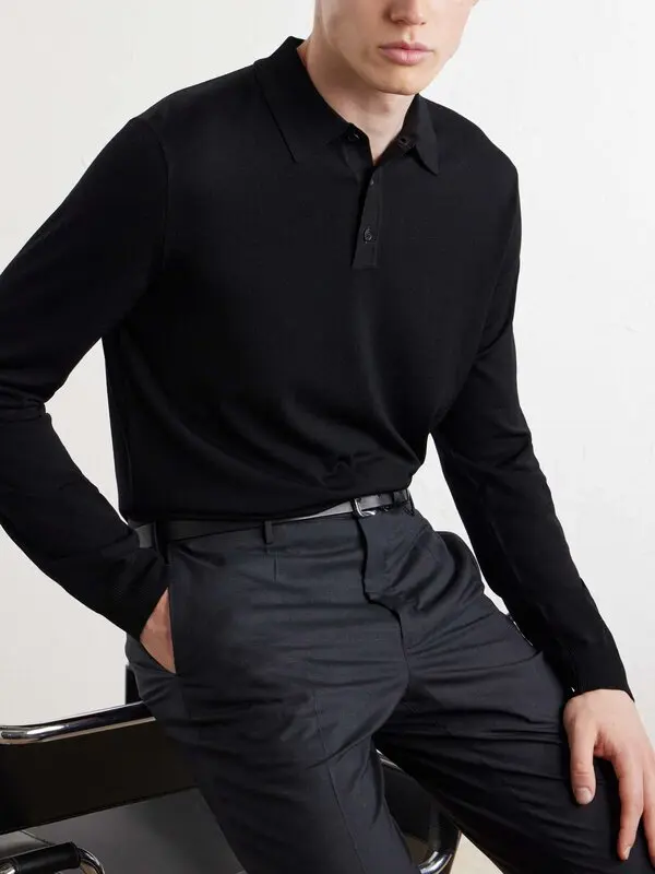 SLOWEAR Slim-fit Icecotton Piqué Polo Shirt