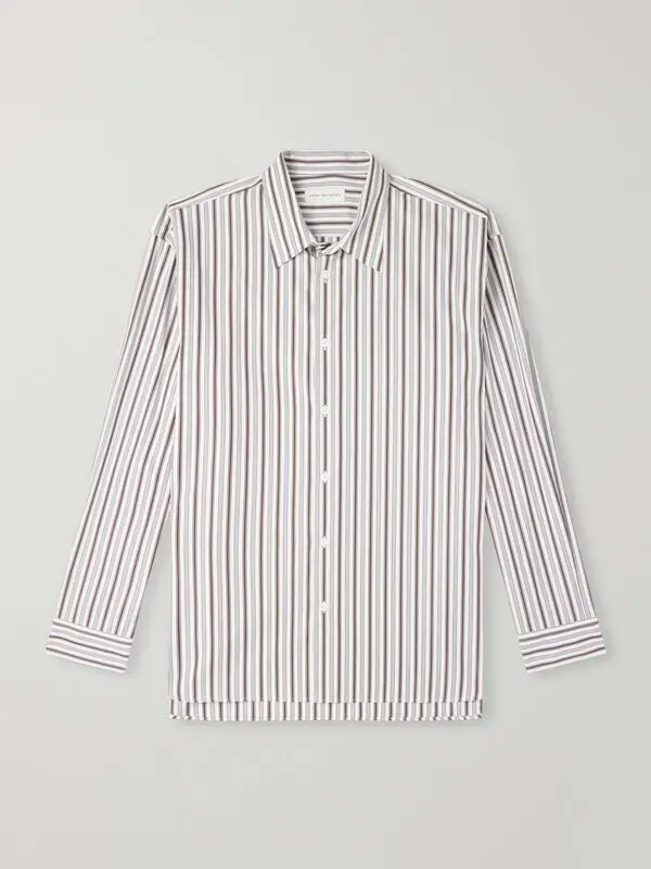 Dries Van Noten Croom Striped Cotton-poplin Shirt
