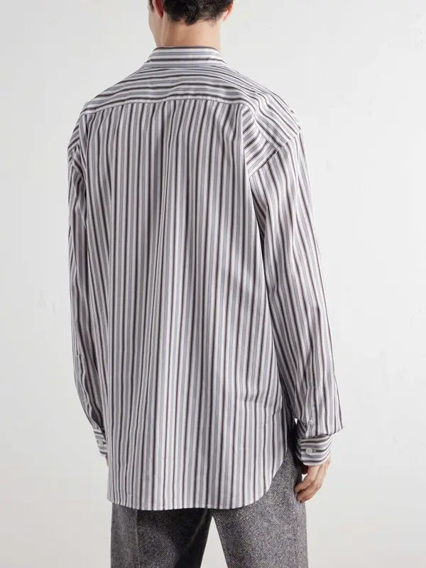 Dries Van Noten Croom Striped Cotton-poplin Shirt
