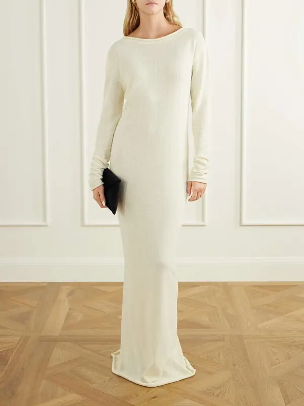 KALLMEYER Rhea Cotton-blend Knitted Maxi Dress