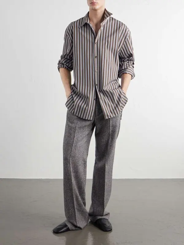 Dries Van Noten Croom Striped Cotton-poplin Shirt