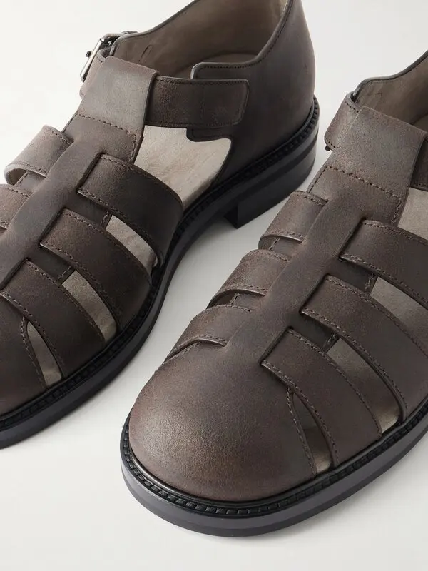 Church's Fisherman Waxed Suede Sandals - Brown