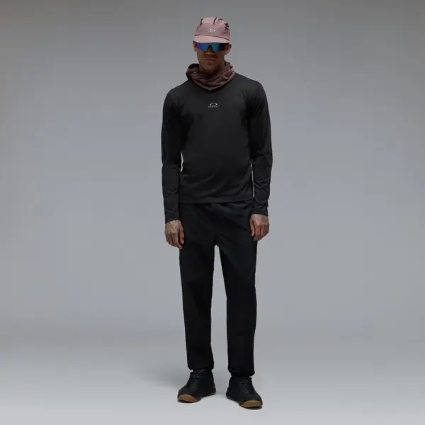 Oakley Long Sleeve Performance Tee With Upf 30 - Black