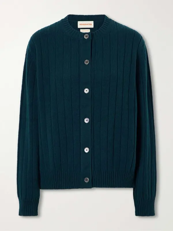 &daughter Daughter Rooney Ribbed Wool Cardigan