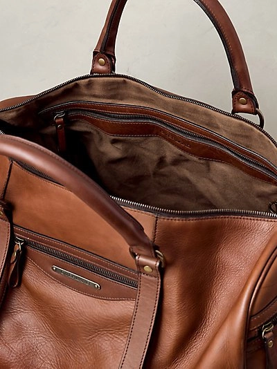 Overland Fairfield Leather Duffel Bag - Tan
