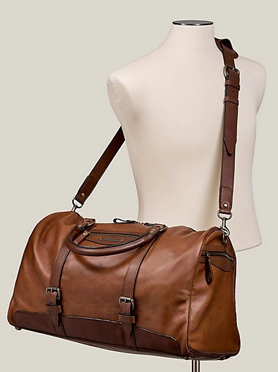 Overland Fairfield Leather Duffel Bag - Tan