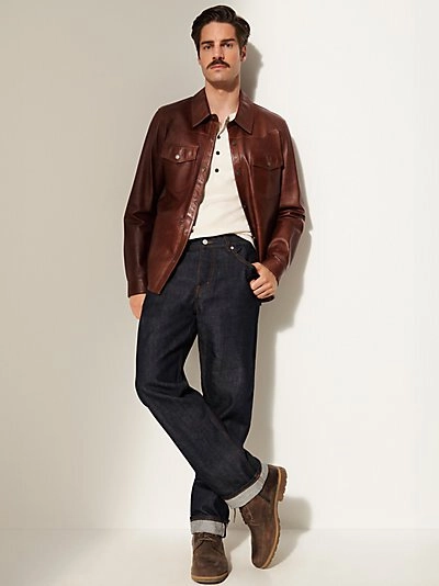 Overland Evan Reversible Leather Shirt Jacket