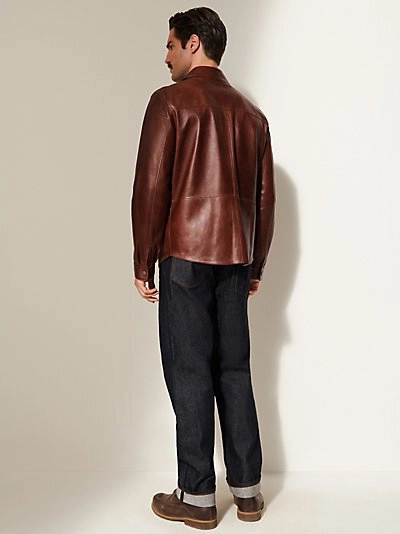 Overland Evan Reversible Leather Shirt Jacket
