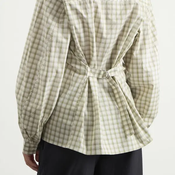 SAMSØE SAMSØE Saalesso Checked Shirt With Adjustable Buckle Detail