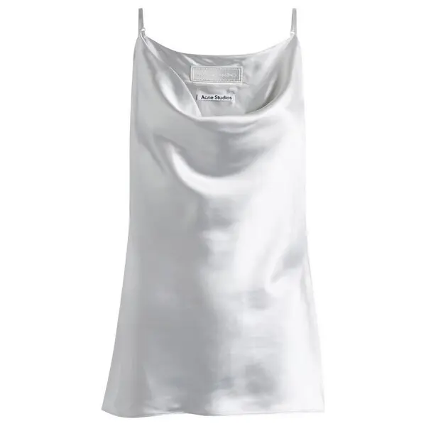 Acne Studios Temi Satin Cami Top - Ice Blue
