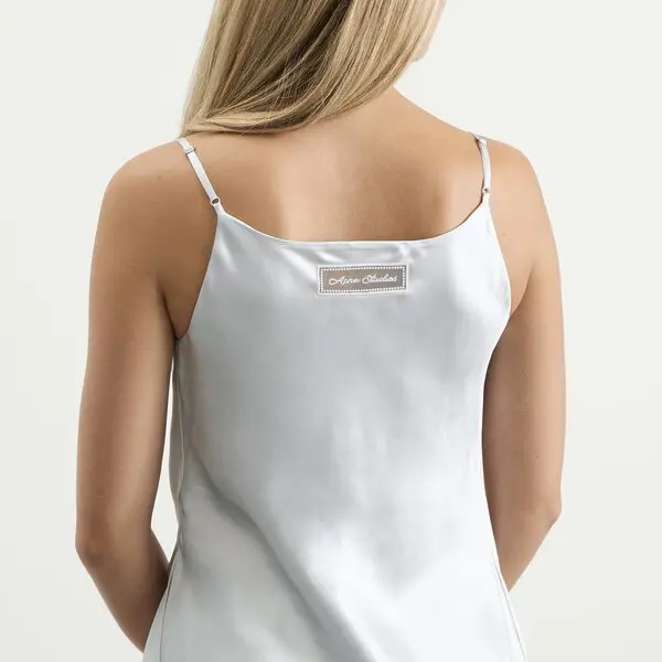 Acne Studios Temi Satin Cami Top - Ice Blue