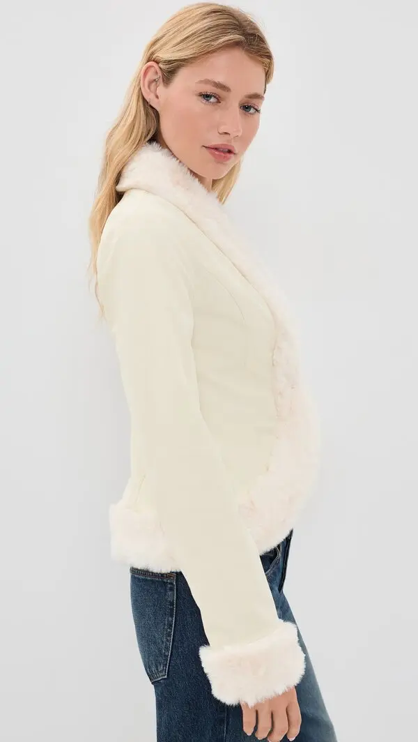 Lioness Dynasty Jacket With Fur Trim