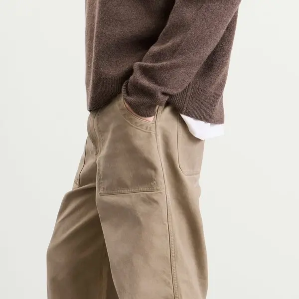 Acne Studios Plinty Rustic Cotton Twill Trousers