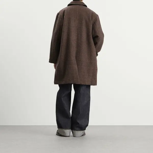 Universal Works Wool Tweed Mix Stan Coat