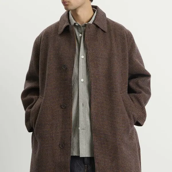 Universal Works Wool Tweed Mix Stan Coat