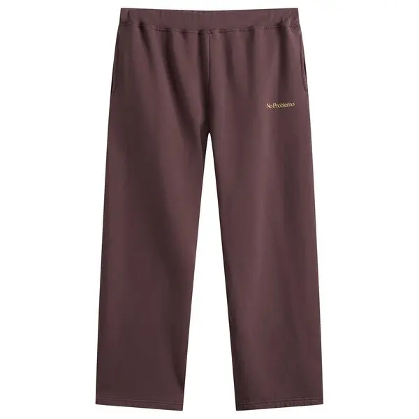 NO PROBLEMO Mini Problemo Straight Leg Sweatpant - Brown